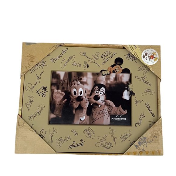 Disney | Accents | Disney Parks Characters Signature Photo Frame | Poshmark